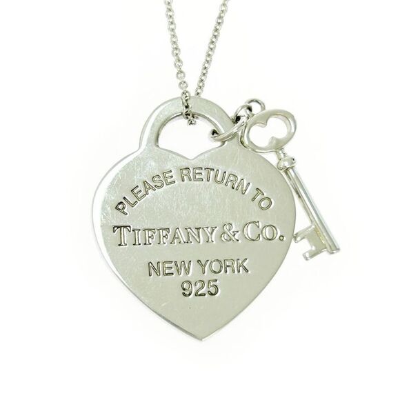 Tiffany & Co. | Jewelry | Tiffany Co Silver Return To Heart Tag And Key ...